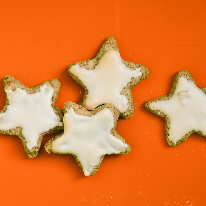 Four Star Shaped Cookies Picture. Image: 109920104