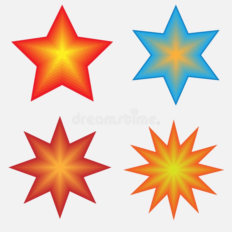 Four Stars stock vector. Illustration of shape, blue - 30397985