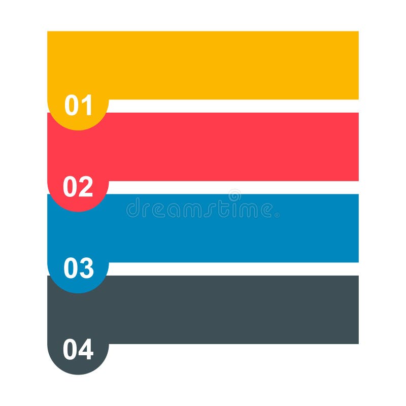 Four Step Infographic Vertical Diagram, Business Information Design ...