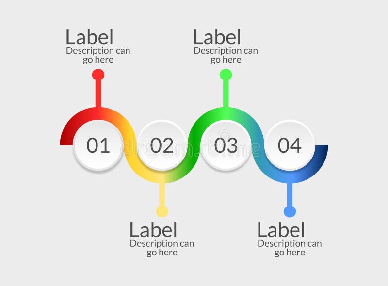 The Four Steps of a Business Infographics Modern Creative Step by Step ...