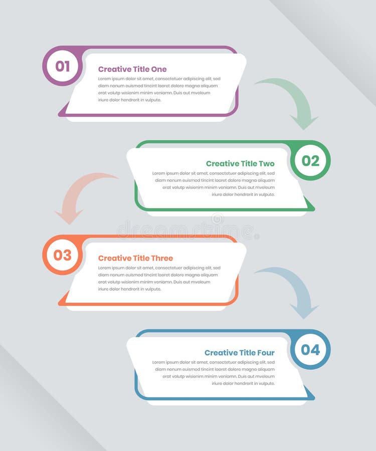 Four Steps Business Strategy Minimalist Professional Infographic Layout ... Four Steps Business Strategy Minimalist Professional Infographic Layout ...
