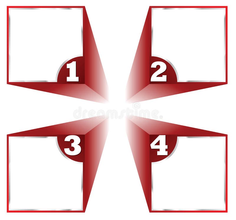 Four steps diagram, stock illustration. Illustration of style - 33067353