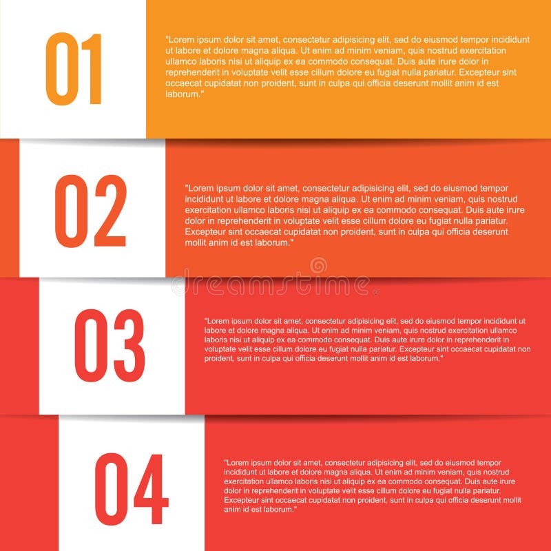 Four steps stock vector. Illustration of promotion, symbol - 33542548