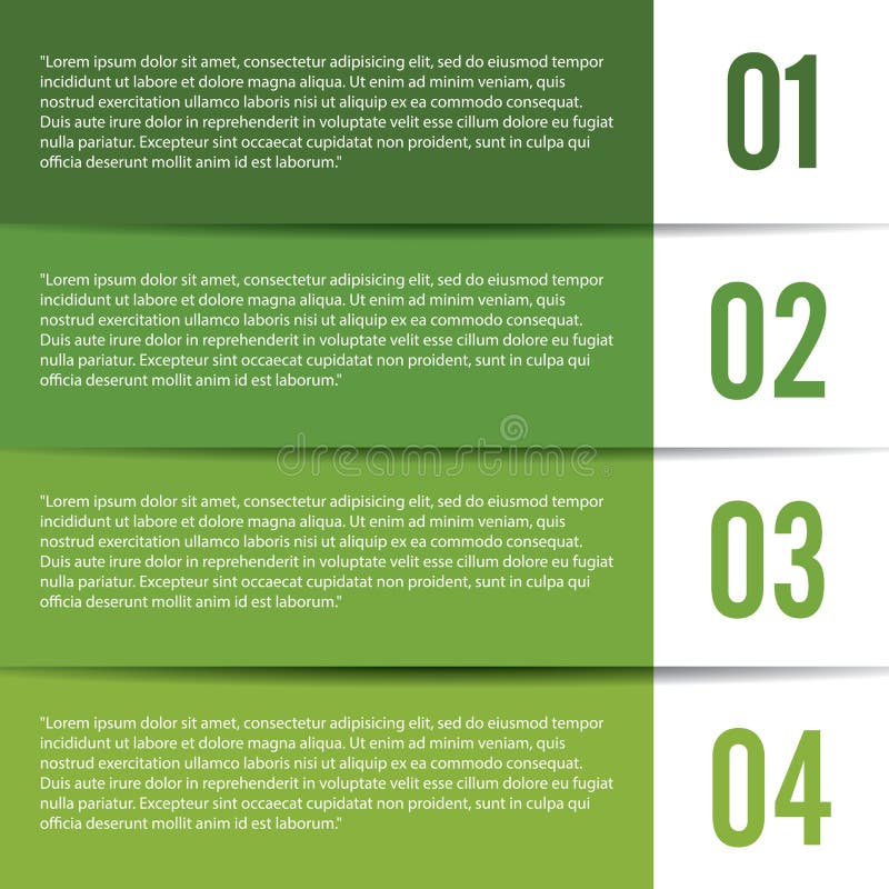 Four steps stock vector. Illustration of creative, label - 33649287