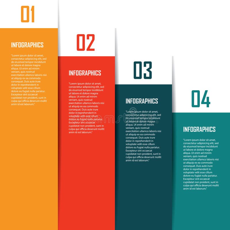 Four steps stock vector. Illustration of banner, three - 33803613