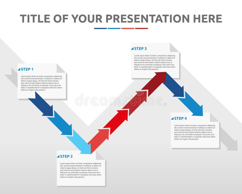 Four Steps Info-graphic Template Stock Vector - Illustration of ideas ...