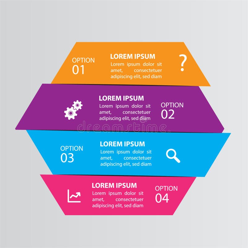 Four steps Info graphics stock vector. Illustration of template - 100486215