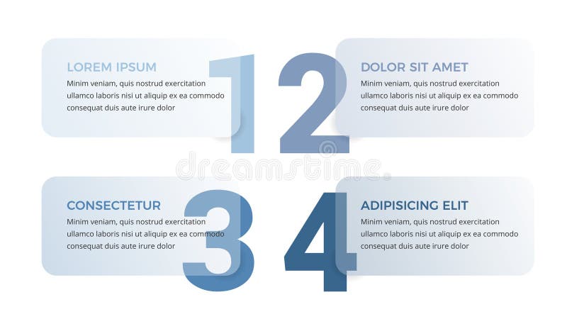 Four Steps Infographic Template Stock Vector - Illustration of info ...
