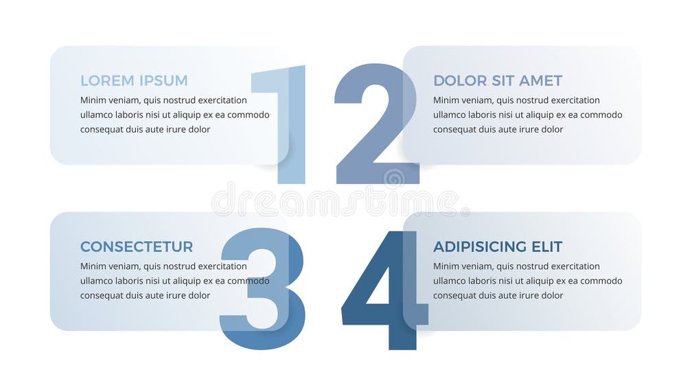 Four Steps Infographic Template Stock Vector - Illustration of info ...