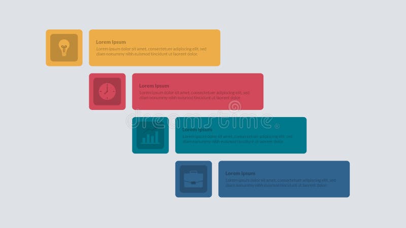 Four Steps Infographic Timeline Template Stock Vector - Illustration of ...