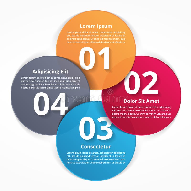 Four Steps Infographics stock vector. Illustration of options - 64796695