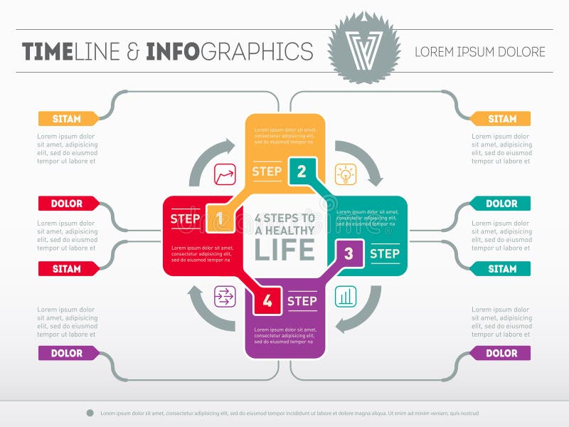 Web Template of a Circle Info Chart, Diagram or Presentation. Vector ...