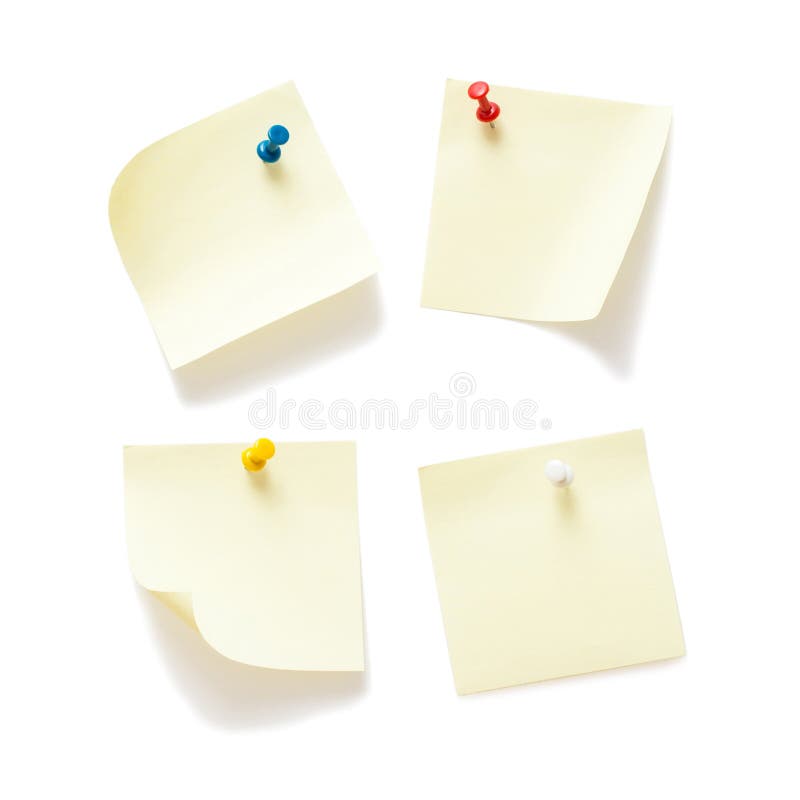 Sticky Pins of Many Colors, Placed in Groups on the Yellow Paper Sorter ...