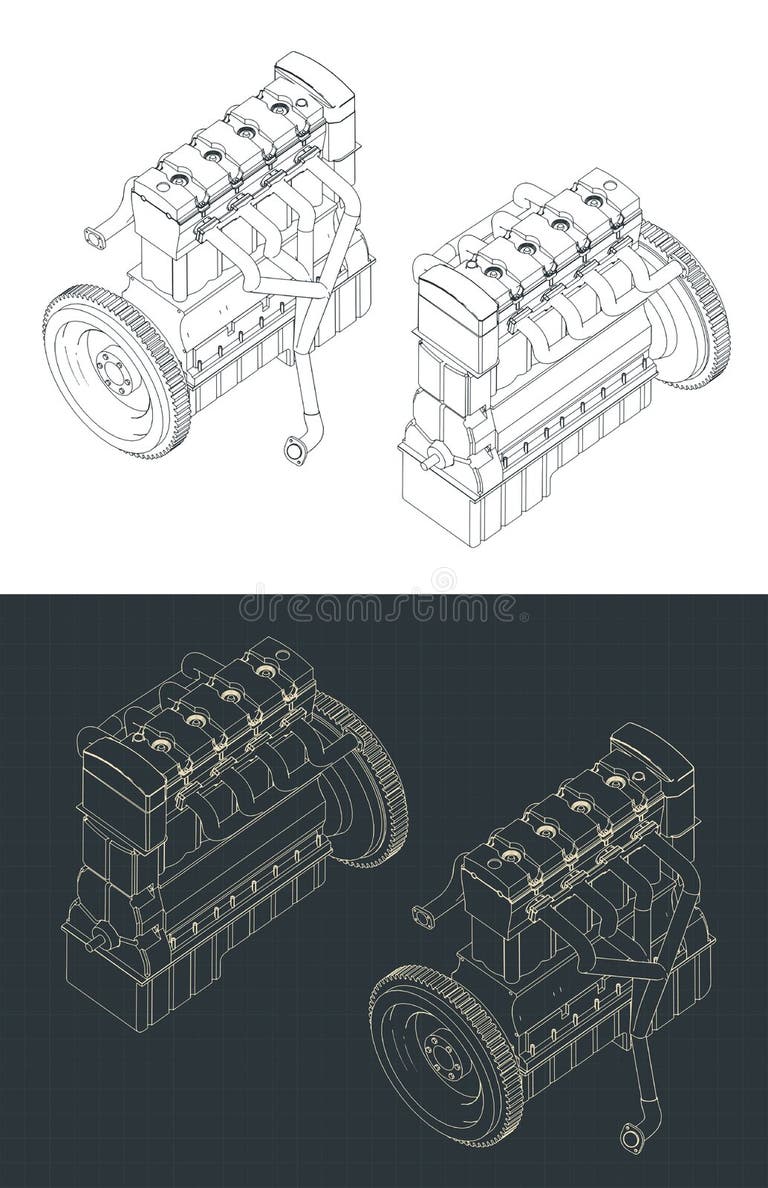 Four Stroke Engine Power Stock Illustrations – 111 Four Stroke Engine ...
