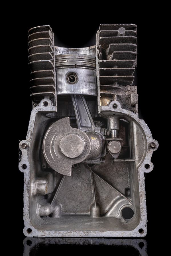 Internal Combustion Engine in Cross Section. View of the Piston and ...