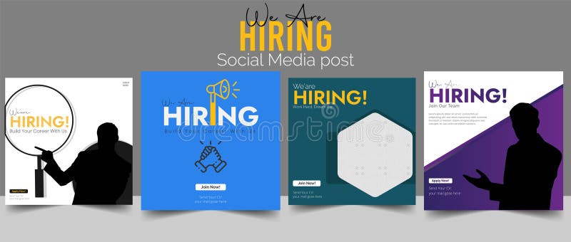 Job Vacancy Announcement Flyer and Social Media Post Design Stock ...
