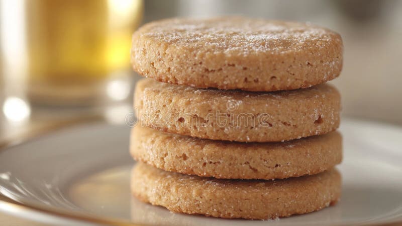 Four Sweet Sugar Cookies Stacked High Stock Photos - Free & Royalty ...