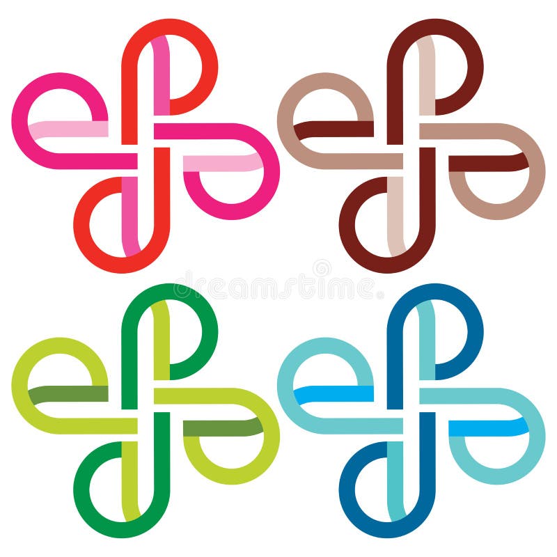 Four symbol stock vector. Illustration of design, background - 18768664