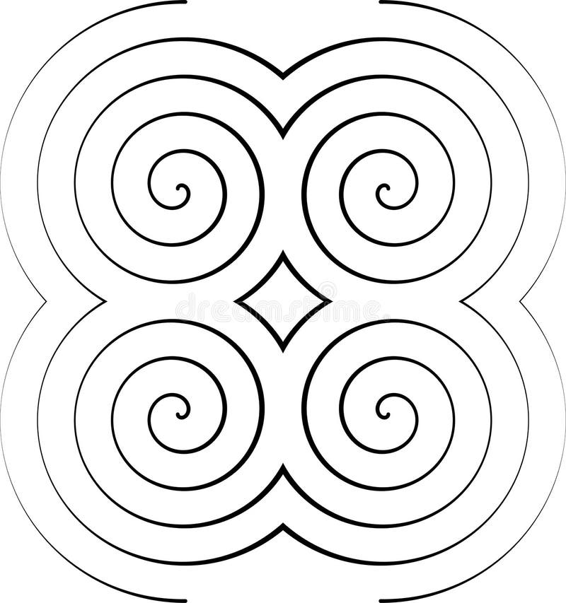 The Four Symmetrically Facing Each Other Stylish Precise Whirlpool ...