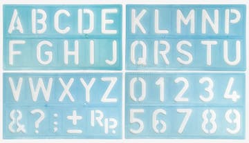 Alphabet Stencil Ruler Stock Photos - Free & Royalty-Free Stock Photos ...