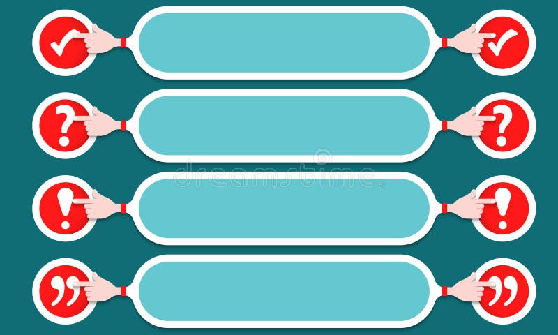 Boxes with Exclamation Mark Stock Vector - Illustration of frame, empty ...