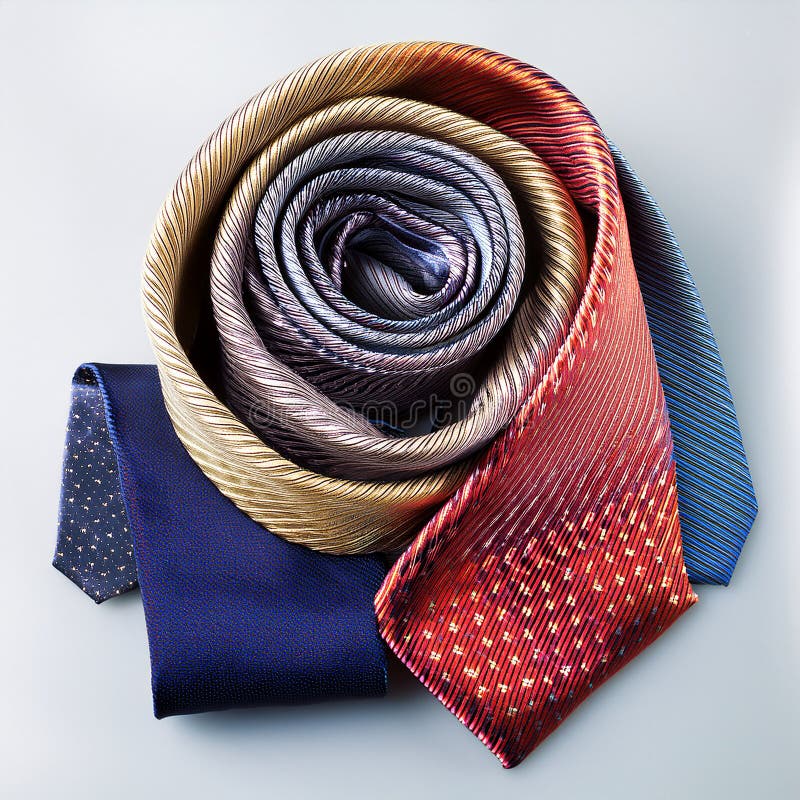 Necktie. Various ties stock illustration. Illustration of third - 366471035