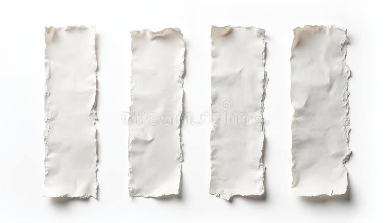 Four Torn Paper Strips Create Clean, Minimalist Background Design ...