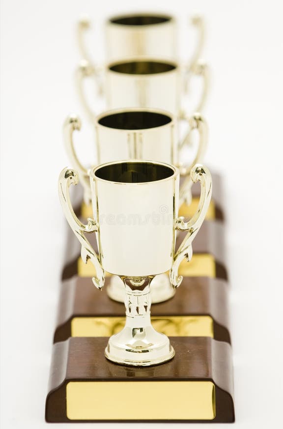 Four trophies stock photo. Image of four, trophies, honor - 12915642