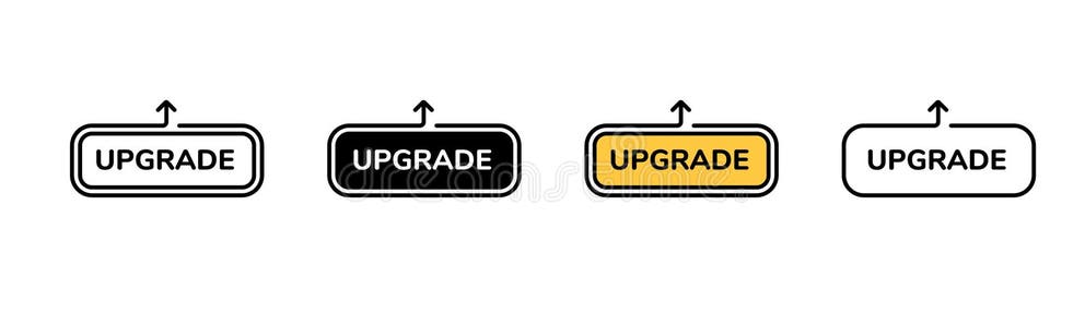 Four Upgrade Buttons in Different Styles Highlighting Design Variations ...