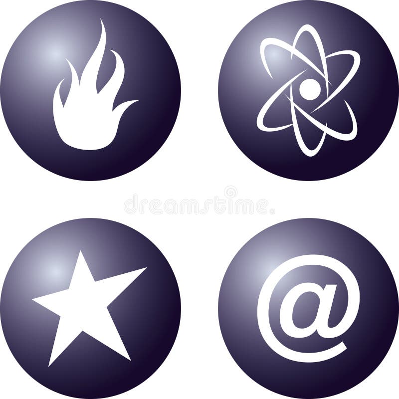 Four vector icon stock vector. Illustration of fire, artwork - 7663806