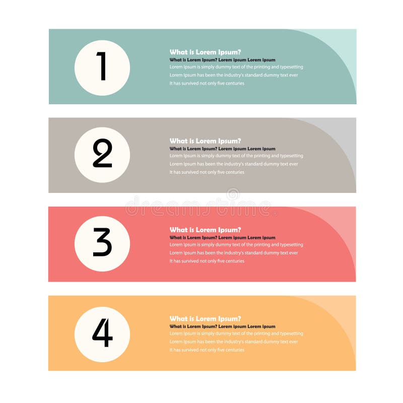 Set One Two Three Vector Labels Stock Illustrations – 118 Set One Two ...