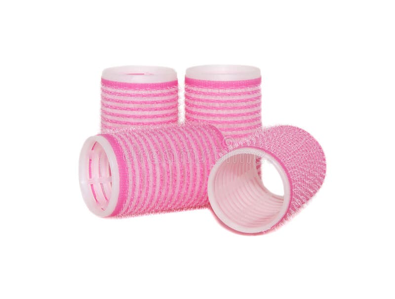 Pink Velcro Hair Rollers Stock Photos - Free & Royalty-Free Stock ...