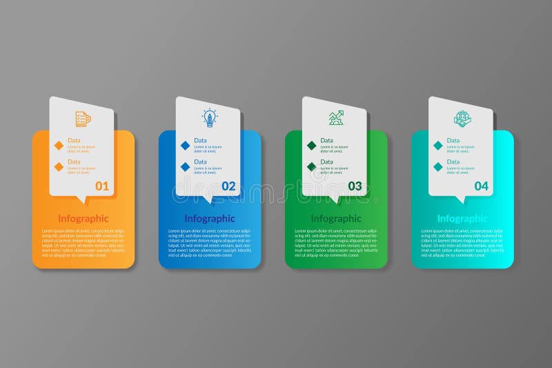 Vector Eps Square Style Infographic Design. Stock Illustration ...