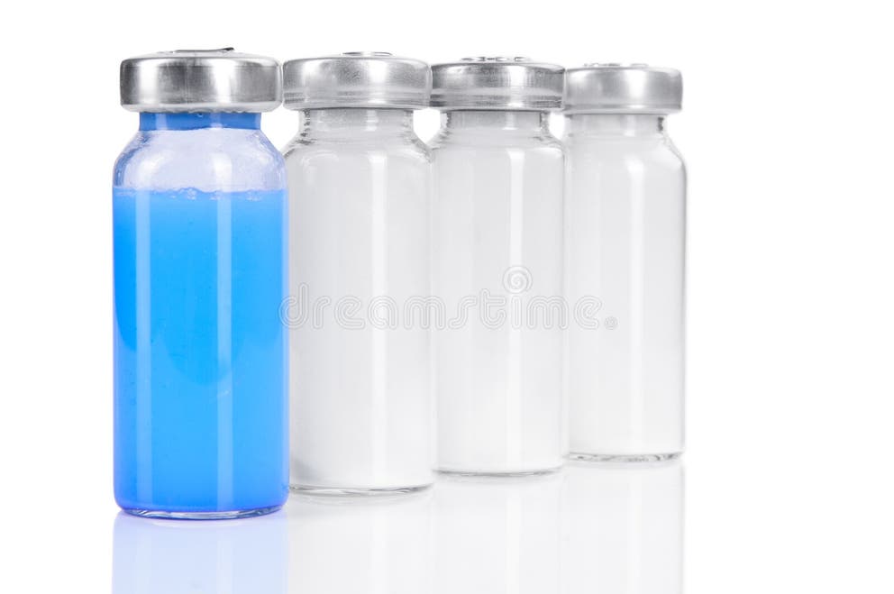 Four vials for injection stock image. Image of medicine - 25527365