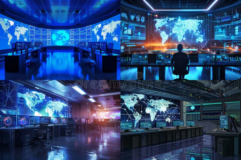 Four Views of an Advanced Technology Cybersecurity Cell in a City Hall ...