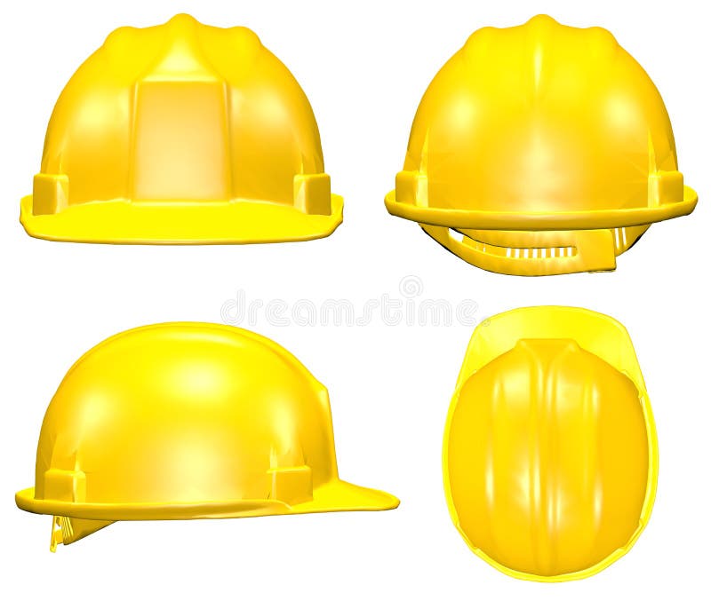 Yellow Helmet stock vector. Illustration of illustrations - 1343396