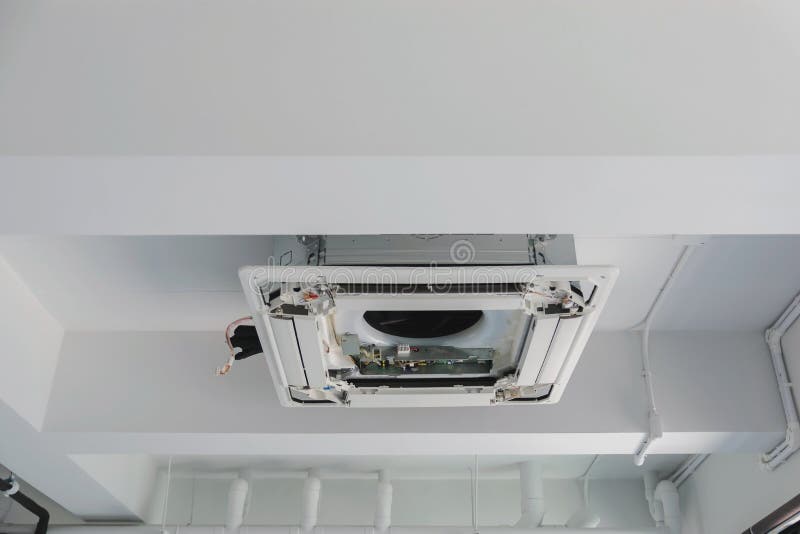 Four-way air conditioner stock image. Image of electric - 146375377