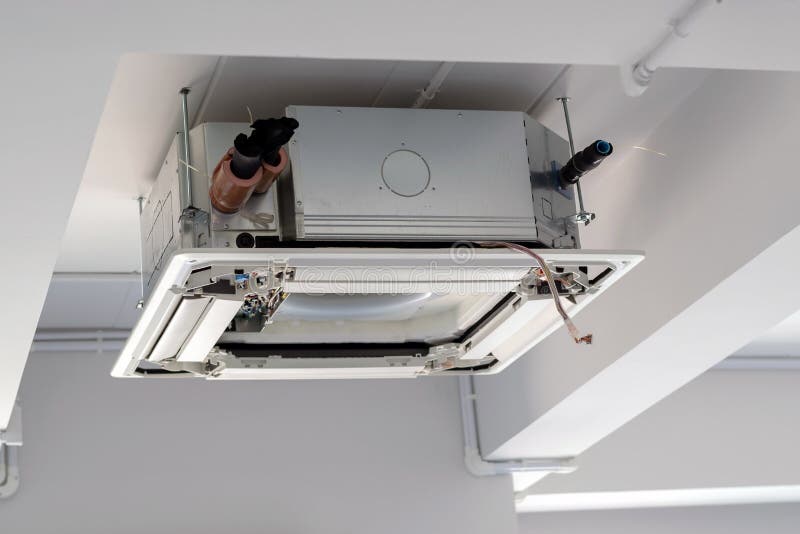 Four-way air conditioner stock image. Image of cooler - 147607907