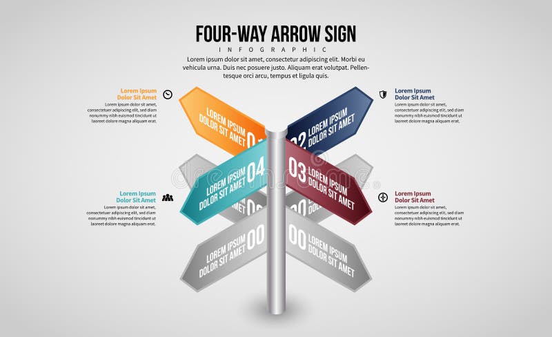 Road Path Infographic stock vector. Illustration of road - 101040351