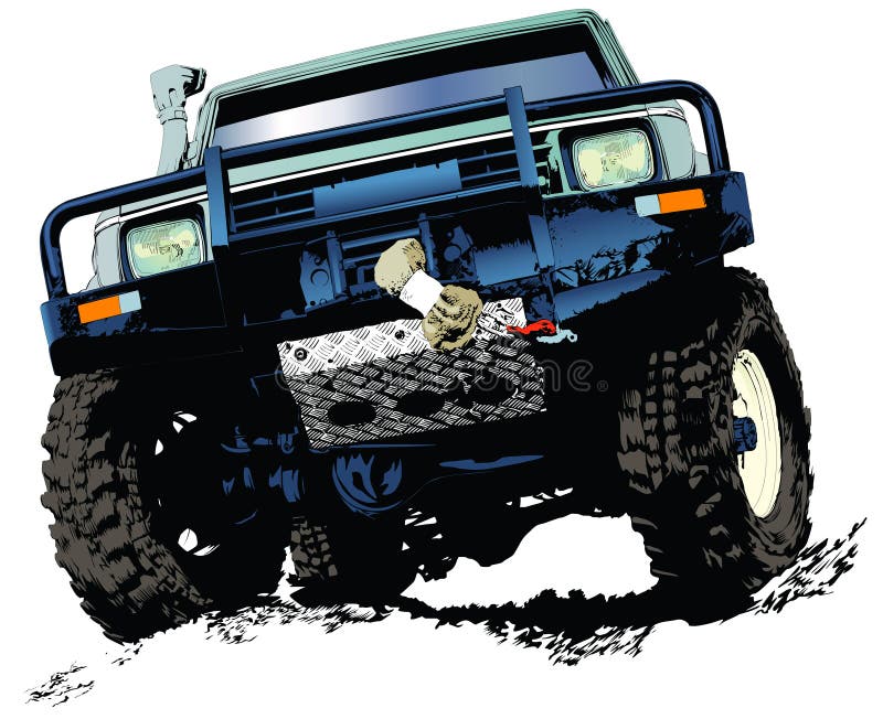 Four wheel car stock vector. Illustration of explore, wheel - 5926179