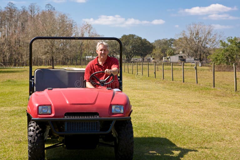 Four Wheeling on the Farm stock image. Image of outdoors - 5839729