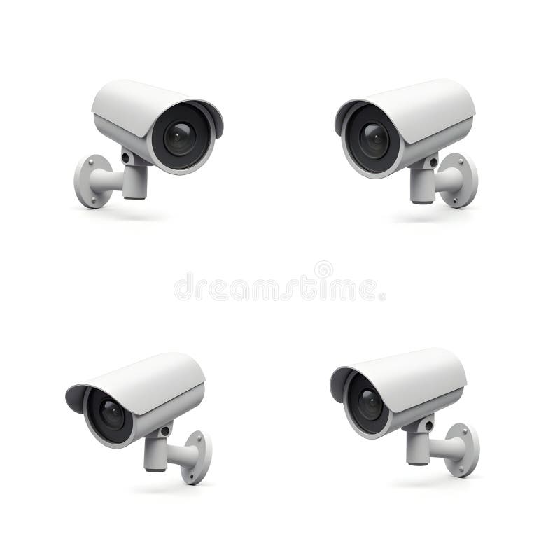 Set of CCTV Security Camera Icon Safety Security Surveillance Spy ...