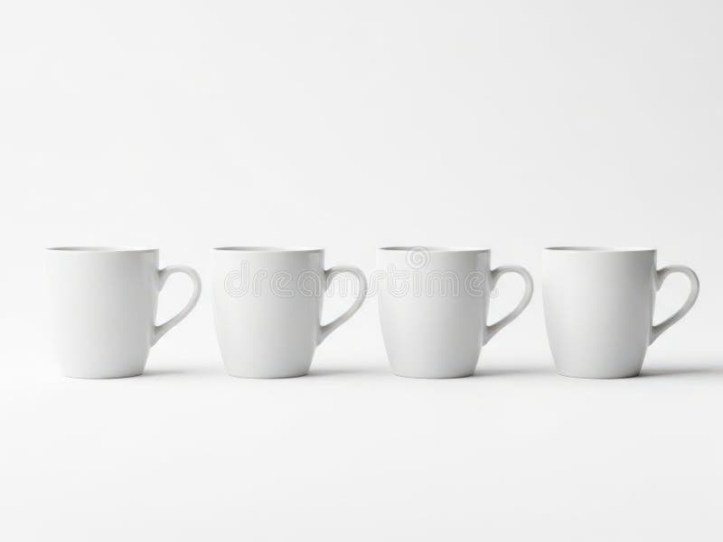 Identical White Ceramic Mugs Stock Illustrations – 128 Identical White ...