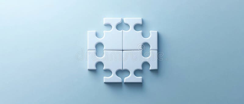 Four Pieces Square Puzzle Stock Illustrations – 1,120 Four Pieces ...