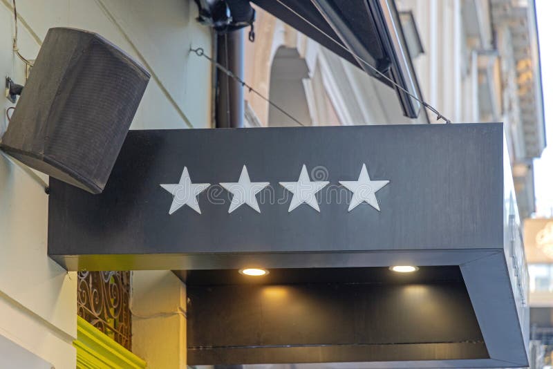 Four White Stars stock photo. Image of exterior, 2025 - 376825774