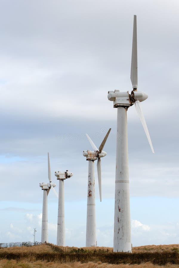 Four Wind Power Generators Picture. Image: 2515368