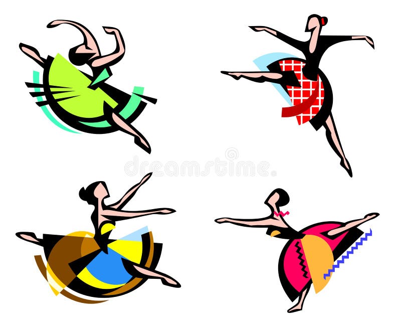 Ballerina emblems vector stock vector. Illustration of dance - 22361414
