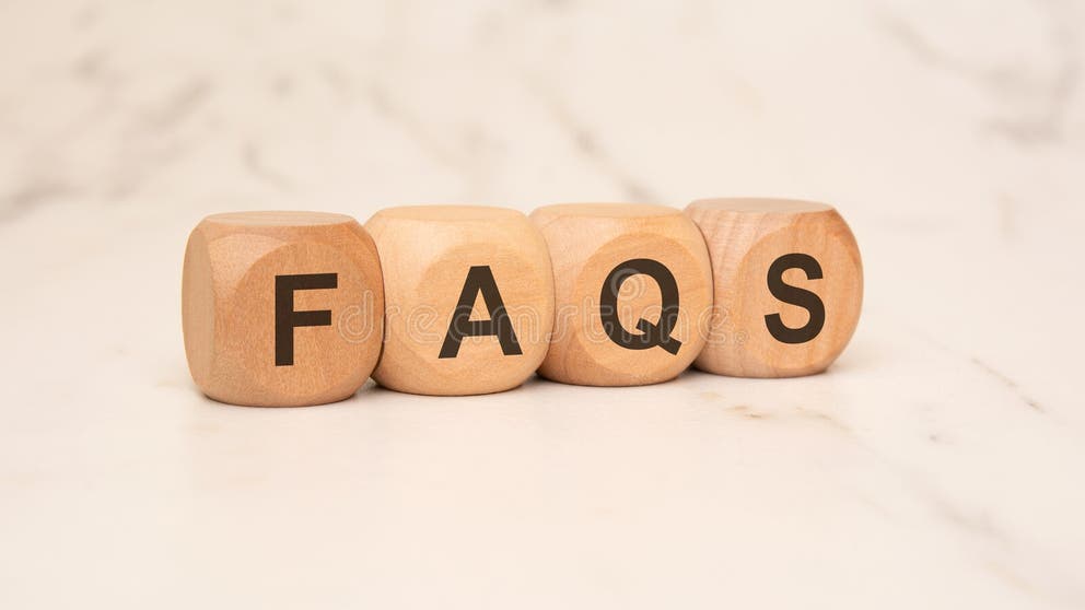 Wooden Blocks Spelling "FAQs," Symbolizing Common Questions, Support ...