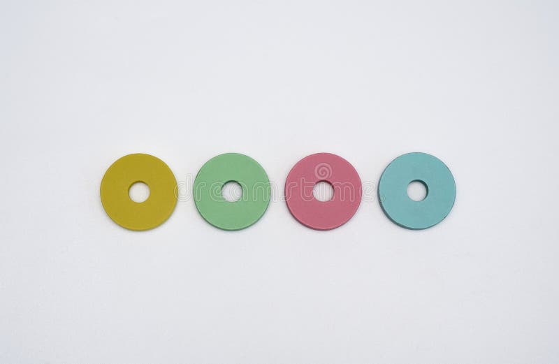 Four Circles on a White Background. Elements of a Children S Logic Game ...