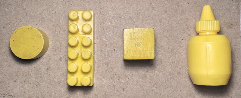 Yellow Objects on Yellow Background Minimal Creative Photography ...